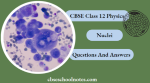 Important Questions for CBSE Class 12 Physics Chapter 13 Nuclei - CBSE ...