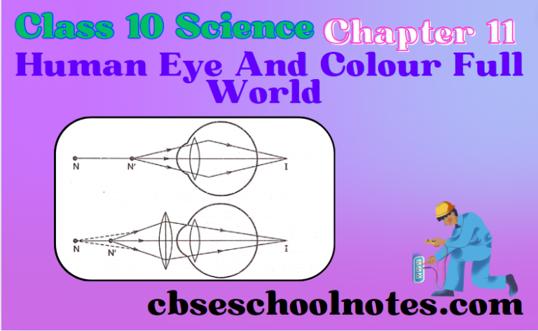 Class 10 Science Chapter 11 Human Eye And Colourful World Short Answer ...