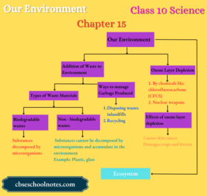 CBSE Class Class 10 Science Chapter 15 Our Environment Short Answer ...