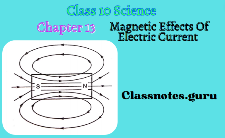 CBSE Class 10 Science Chapter 13 Magnetic Effects Of Electric Current ...