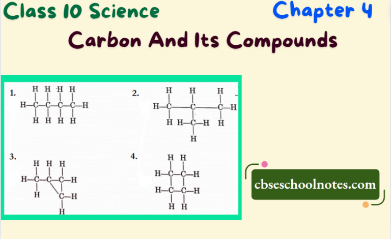 NCERT Solutions For Class 10 Science Chapter 4 Carbon And Its Compounds ...