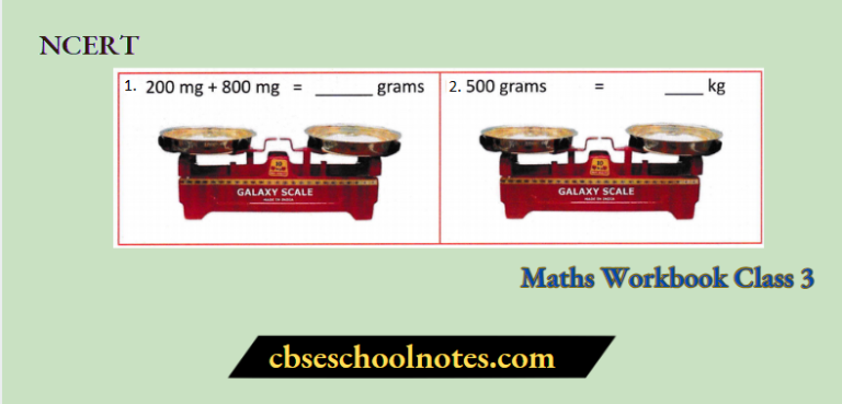 NCERT Workbook Solutions For Class 3 Chapter 4 Measurement - CBSE ...