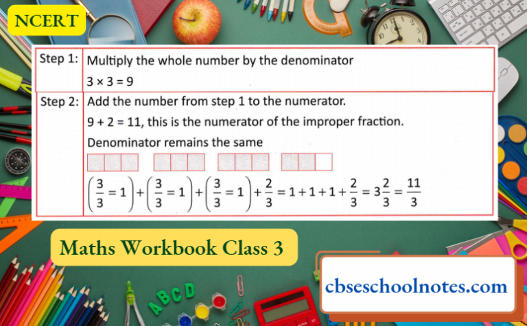 NCERT Workbook Solutions For Class 3 Chapter 7 Fractions - CBSE School ...