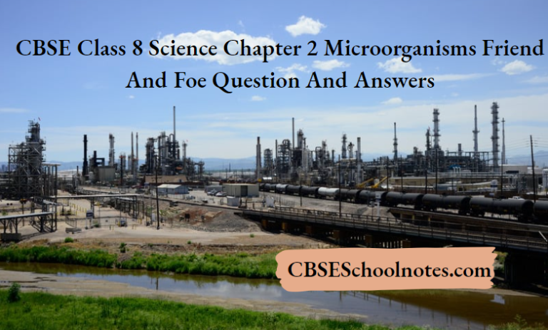 CBSE Class 8 Science Chapter 2 Microorganisms Friend And Foe Question ...
