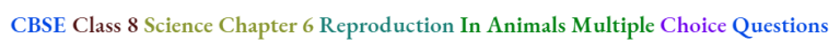 CBSE Class 8 Science Chapter 6 Reproduction In Animals MCQs - CBSE ...